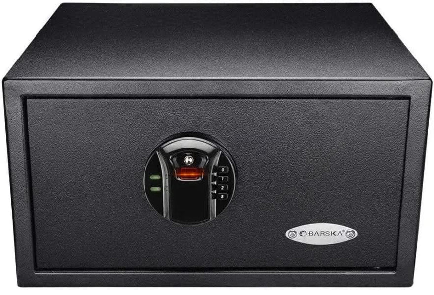 Biometric Fingerprint Safe w/ Keypad & Override Key Lock [0.9 Cu ...