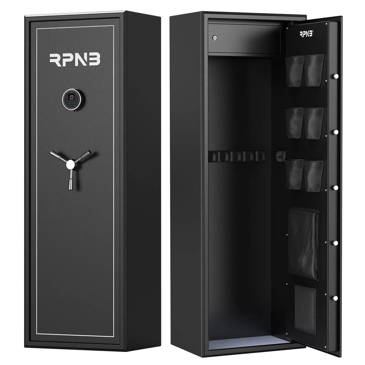 RPNB RP10FR | Biometric Rifle Safe with Keypad, 10 Rifle ...
