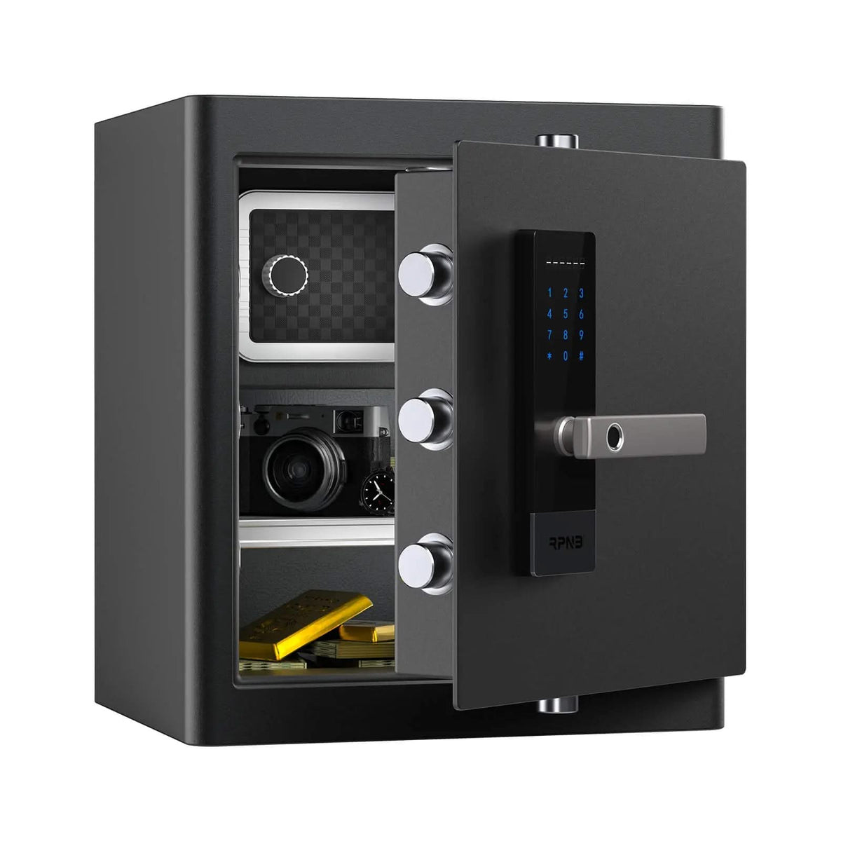 RPNB RPHS45 | Fingerprint Home Safe with Touch-Screen Keypad, 1.6 ...