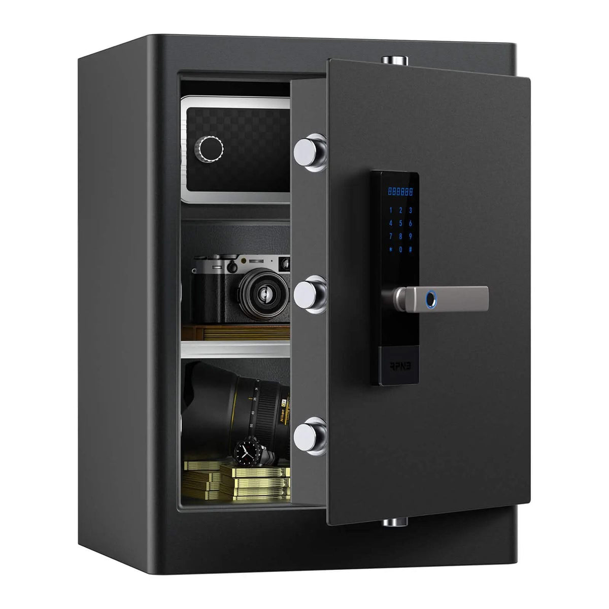 RPNB RPHS60 | Fingerprint Home Safe with Touch-Screen Keypad, 2.8 ...
